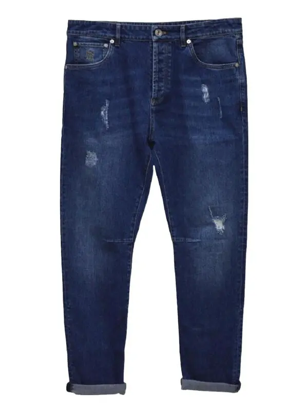 Brunello Cucinelli Belt Loop Jeans - Blue