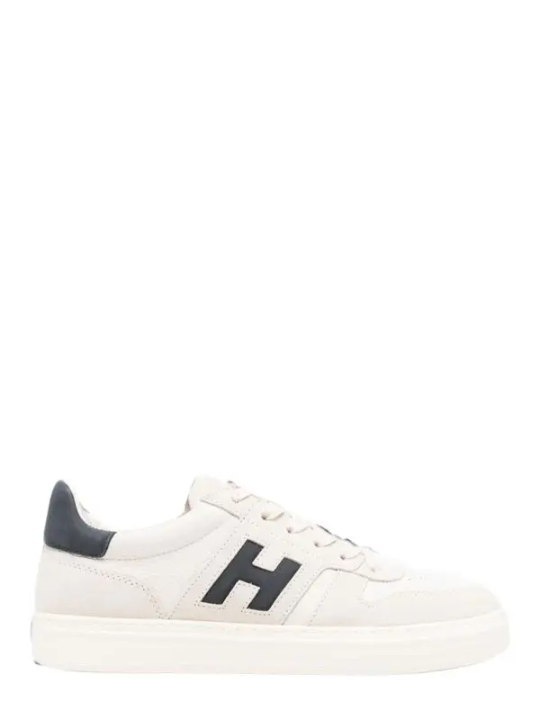 Hogan Paneled Logo Sneakers - White