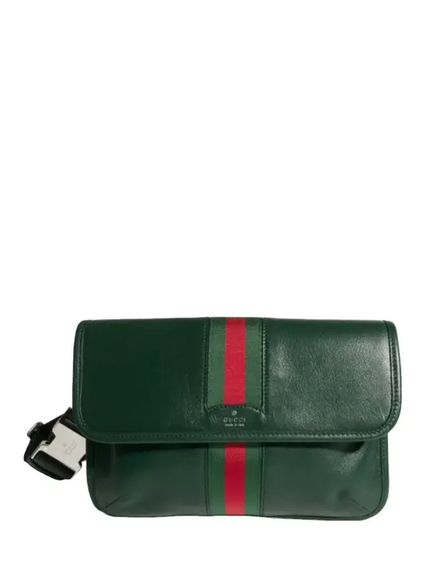 Gucci Web Trademark Belt Bag - Dark Green