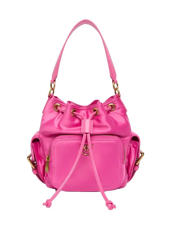 Pinko Drawstring Tote Bag - Pink
