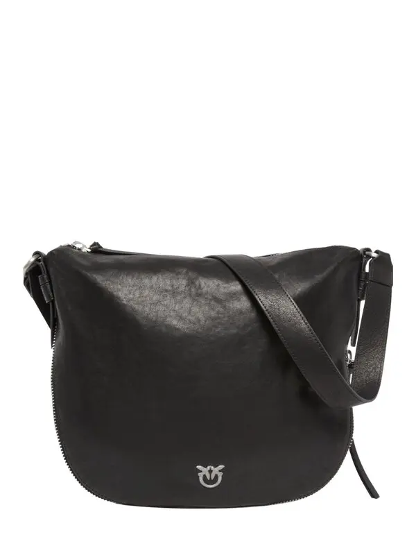 Pinko Zipper Shoulder Bag - Black