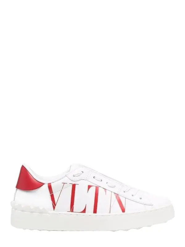 Valentino Garavani Vltn Logo Printed Low-top Sneakers - White