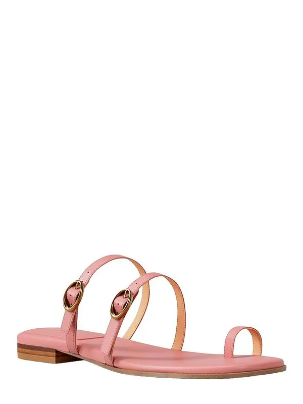 Michael Kors Kya Leather Sandals With Buckle Detail - Primrose