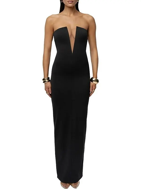 JLUXLABEL Midnight Illusion Maxi Gown - Black