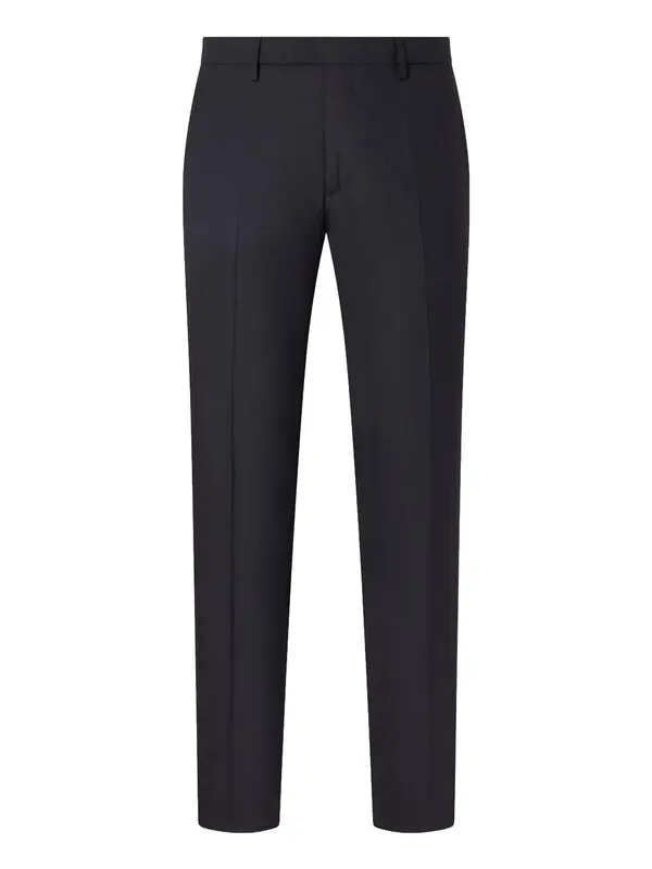 Boglioli Straight-leg Wool Suit Trousers - Black