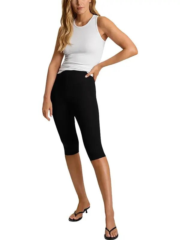 Commando Summer Weight Capri Leggings - Black
