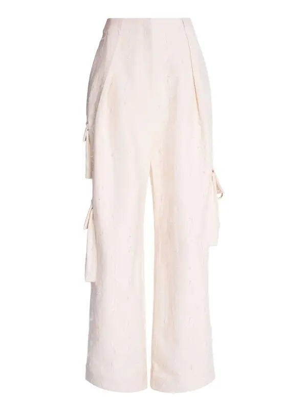 CONCEPTO Nomad Cargo Pants 100% Cotton - White