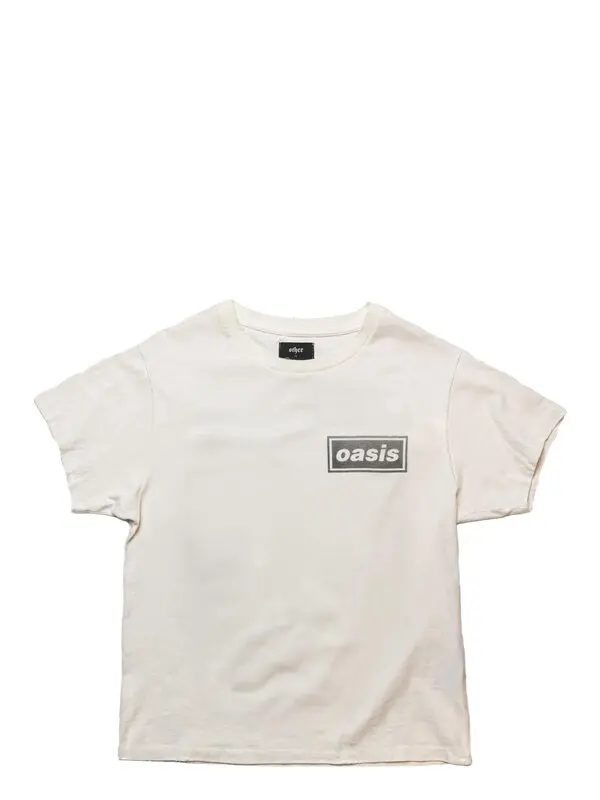 OTHER UK Oasis Flag Vintage T-shirt - White
