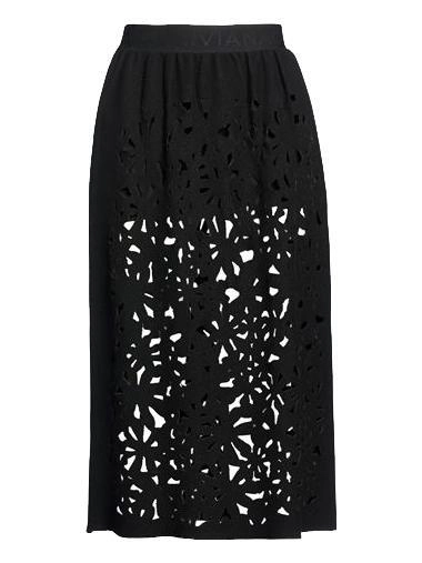 Liviana Conti Virgin Wool Midi Skirt - Black