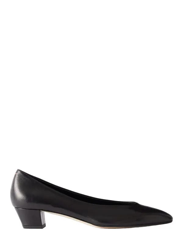 AeydĒ Helia 35 Leather Pumps - Black
