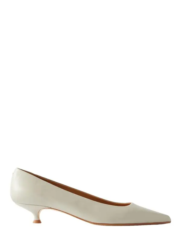AeydĒ Cari 35 Leather Pumps - Gray