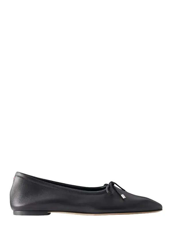 AeydĒ Nomi Leather Ballet Flats - Black
