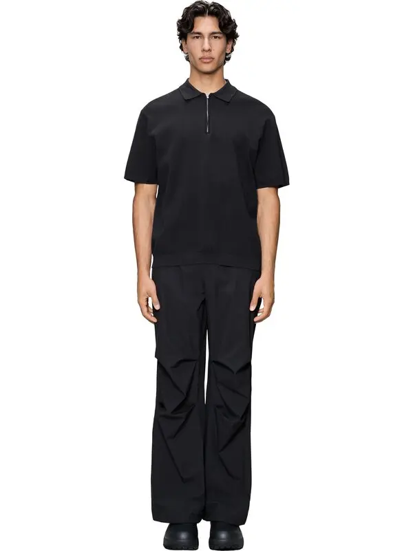 Rains Short Sleeve Polo - Black