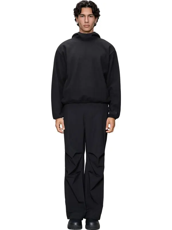 Rains Fleece Hoodie - Black