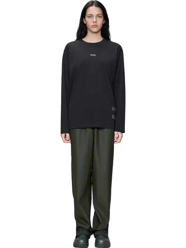 Rains Classic Long Sleeve T-shirt - Black