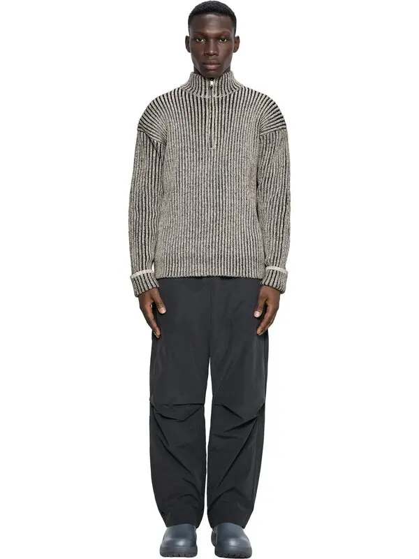 Rains Sapa Half Zip Knit - Black