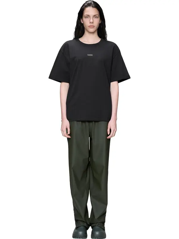 Rains Organic Cotton Graphic T-shirt - Black