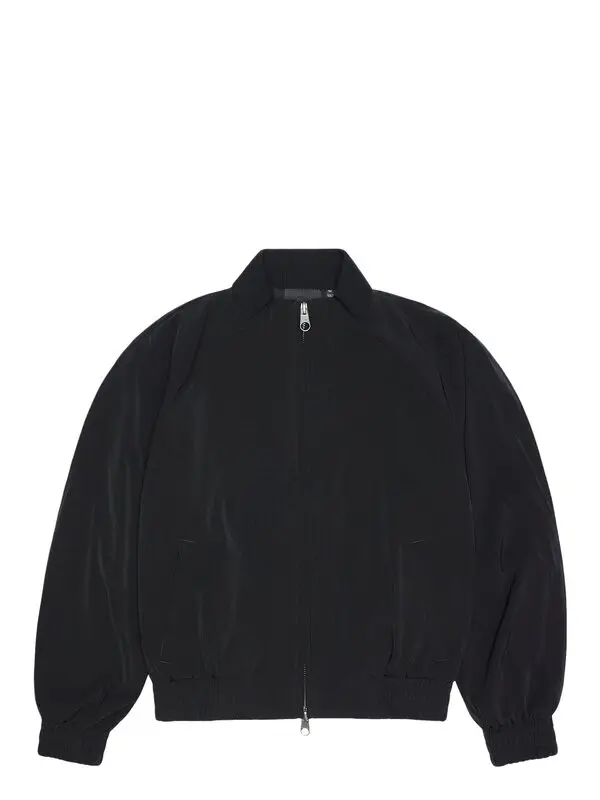 Rains Tech Woven Bomber Jacket With 4-way Stretch And Water-resistant Treatment - Black