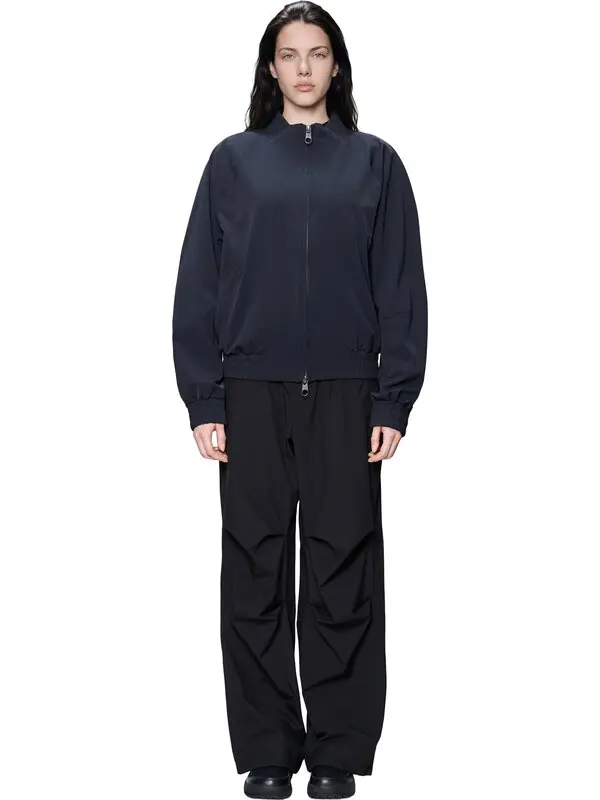 Rains Tech Woven Bomber Jacket With 4-way Stretch And Water-resistant Treatment - Navy
