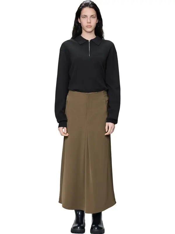 Rains Maxi Skirt In Technical Stretch Fabric - Splinter