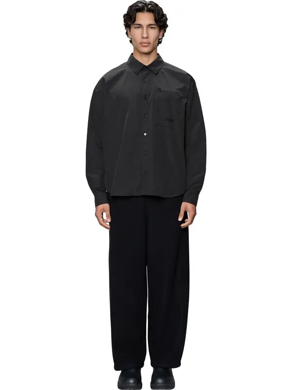 Rains Light Woven Long Sleeve Shirt - Black