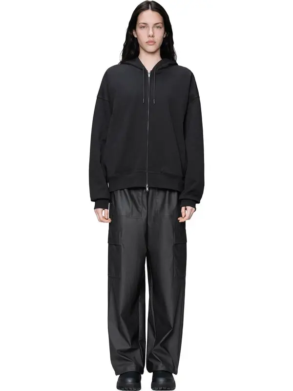 Rains Classic Zip Hoodie Splash 3d - Black