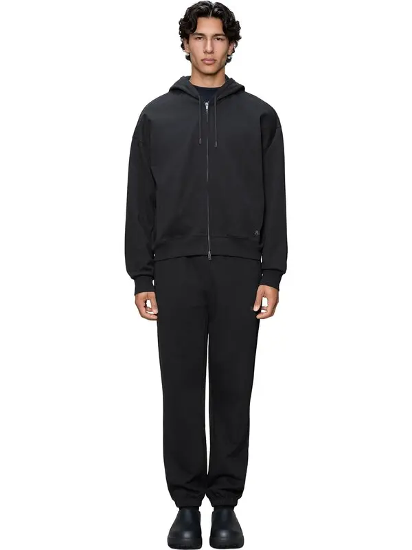 Rains Classic Zip Hoodie Splash 3d - Black
