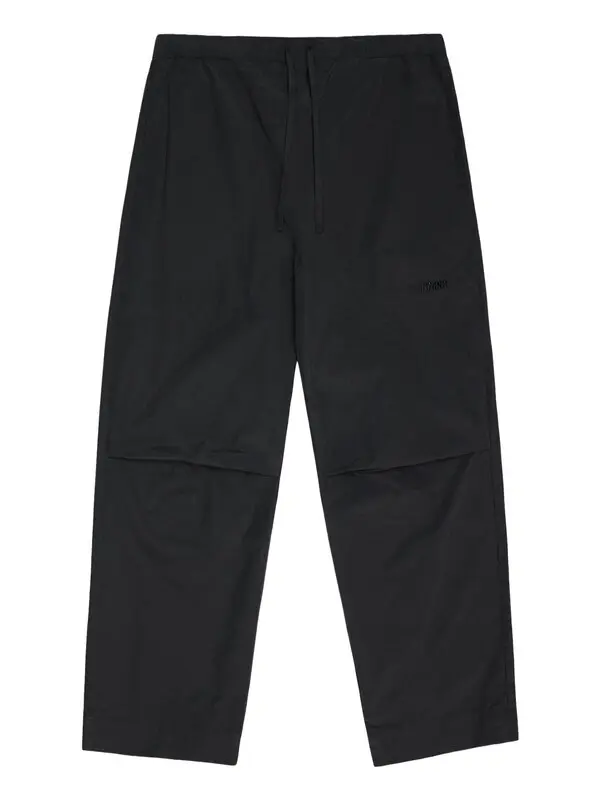 Rains Lightweight Woven Wide-leg Pants - Black