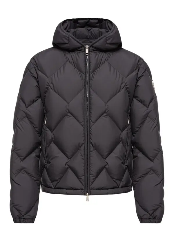 Moncler Arvouinne Hooded Down Jacket - Black