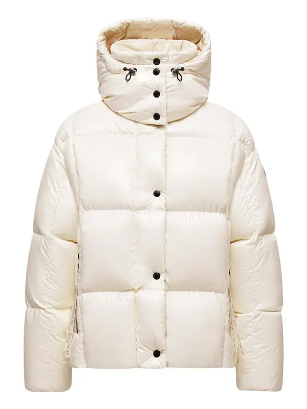 Moncler Parana Hooded Short Down Jacket - White