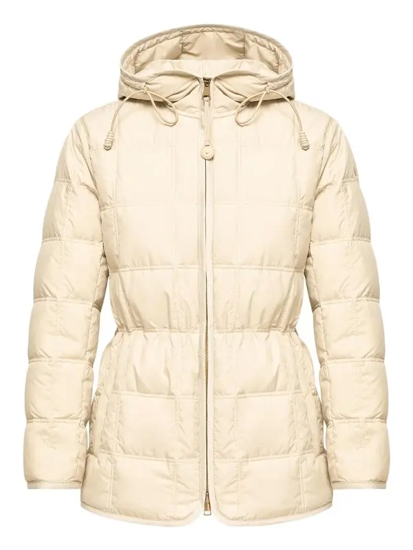 Moncler Cygnet Hooded Short Down Jacket - White
