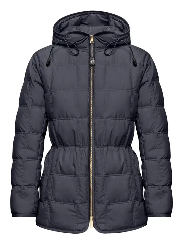 Moncler Cygnet Hooded Short Down Jacket - Blue