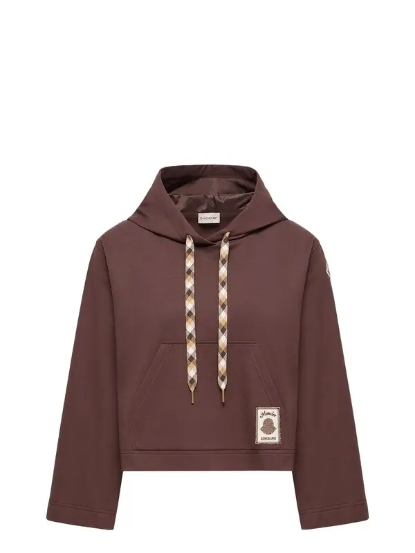 Moncler Hooded Sweatshirt - Brown