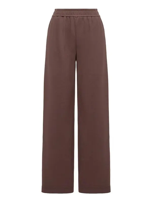 Moncler Logo Cotton Blend Sweatpants - Brown