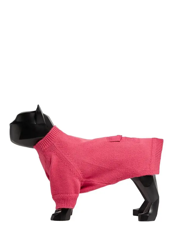 MONCLER POLDO DOG COUTURE Wool Dog Sweater With Pocket - Pink