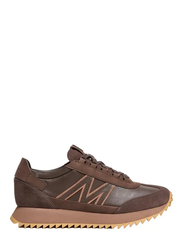 Moncler Pacey2 Suede & Nubuck Lace-up Sneakers - Brown