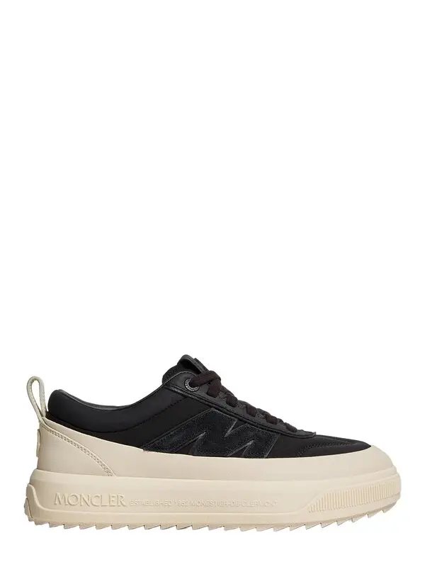 Moncler Altive Nubuck & Suede Sneakers - Black