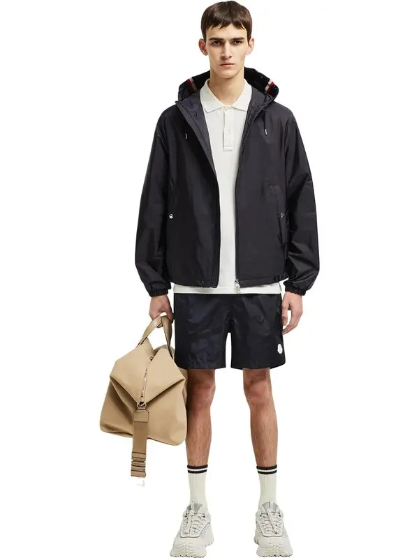 Moncler Grimpeurs Hooded Windbreaker - Blue