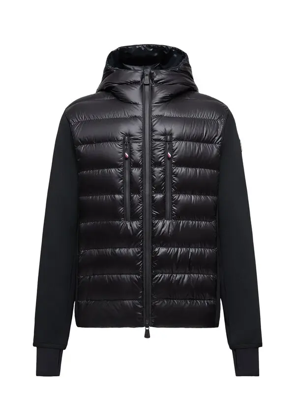 Moncler Down-filled Hooded Zip-up Jacket - Black