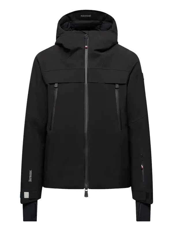 Moncler Chanavey Hooded Ski Jacket - Black