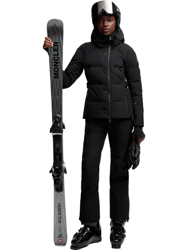 Moncler Guyane Hooded Insulated Ski Jacket - Black