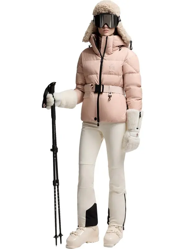 Moncler Bouquetin Hooded Down Ski Jacket - Pink