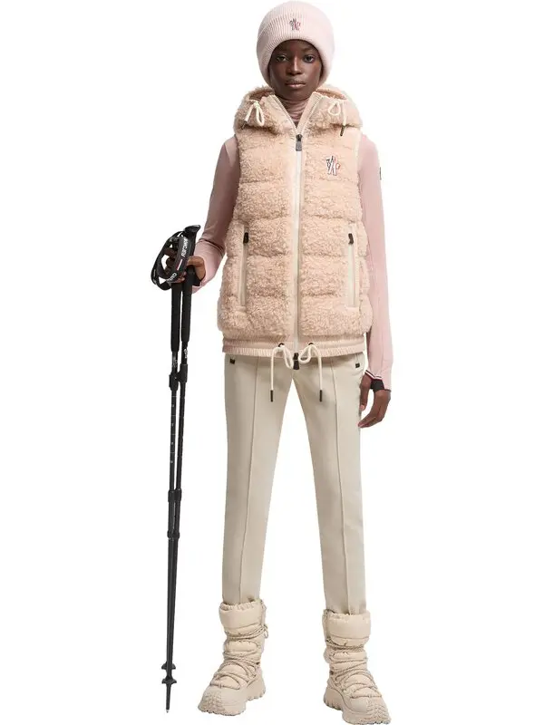 Moncler Teddy Padded Vest - Pink