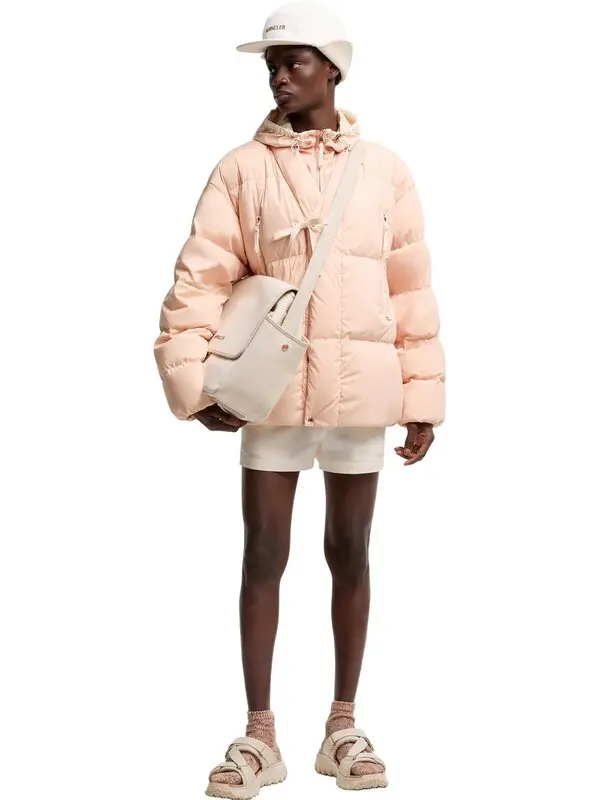 MONCLER X GILGA FARM DESIGNED BY DONALD GLOVER X Gilga Farm Donald Glover Tangelo Short Down Jacket - Pink