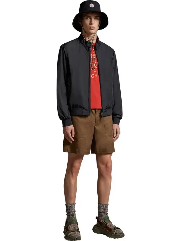 Moncler Reppe Zip-up Bomber Jacket - Black
