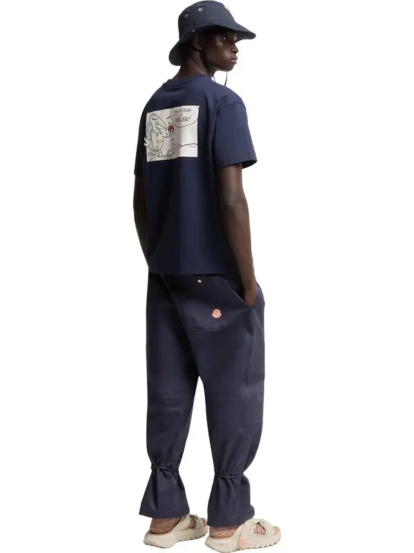 MONCLER X GILGA FARM DESIGNED BY DONALD GLOVER X Gilga Farm Donald Glover Cotton T-shirt - Blue