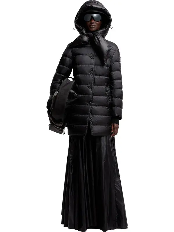 MONCLER X EDWARD ENNINFUL Goran Long Down Jacket - Black