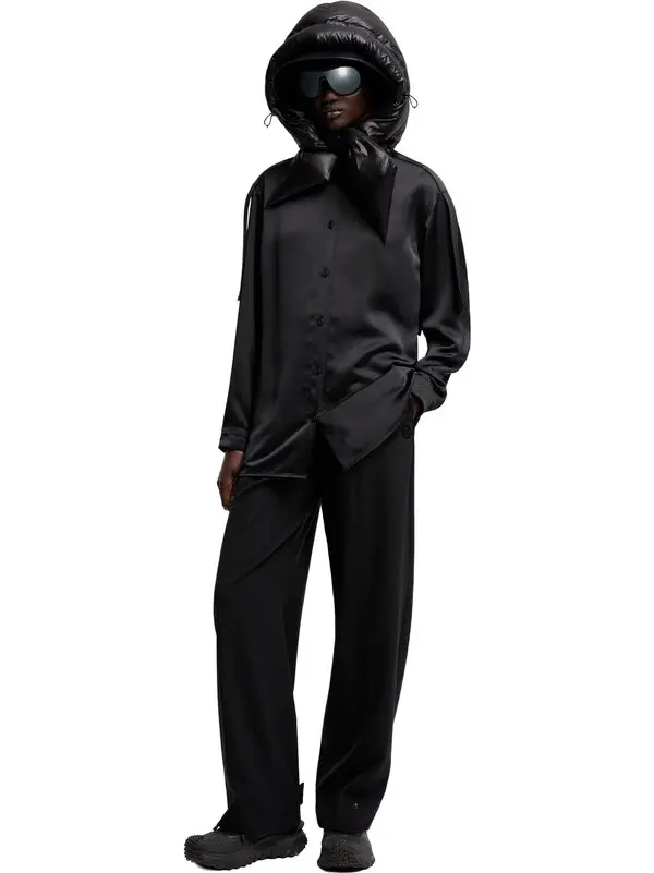 MONCLER X EDWARD ENNINFUL Satin Shirt - Black