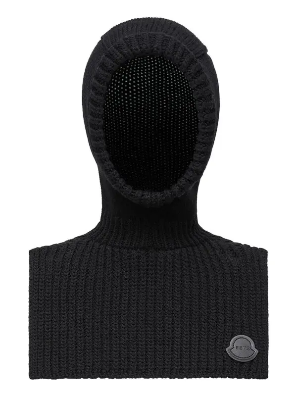 MONCLER X EDWARD ENNINFUL Wool Balaclava - Black