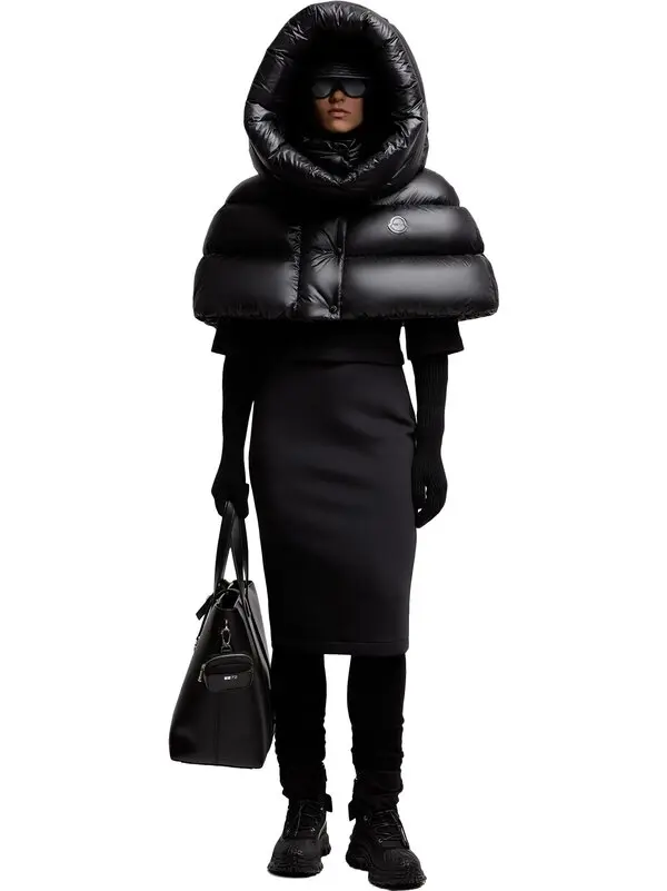 MONCLER X EDWARD ENNINFUL Neoprene Skirt - Black